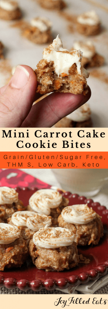 Mini Carrot Cake Cookies - Joy Filled Eats