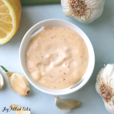Keto Aioli Recipe with Garlic & Lemon - Easy! Joy Filled Eats