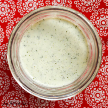 Dill Pickle Salad Dressing Recipe | Easy Creamy Ranch